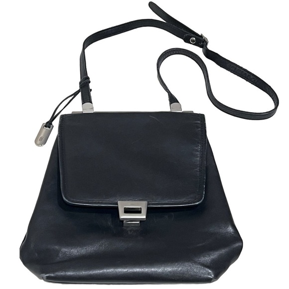Hartmann | Bags | Hartmann Vintage Leather Purse Black Toggle Flap ...